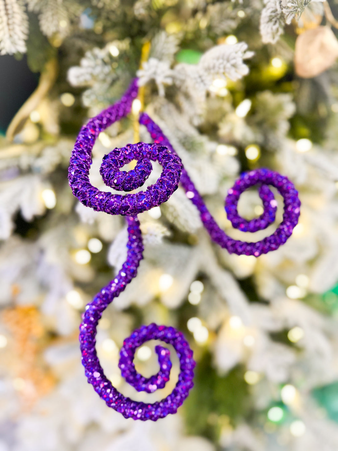 Purple Curly Mardi Gras Spray Velvet – Blanc Box