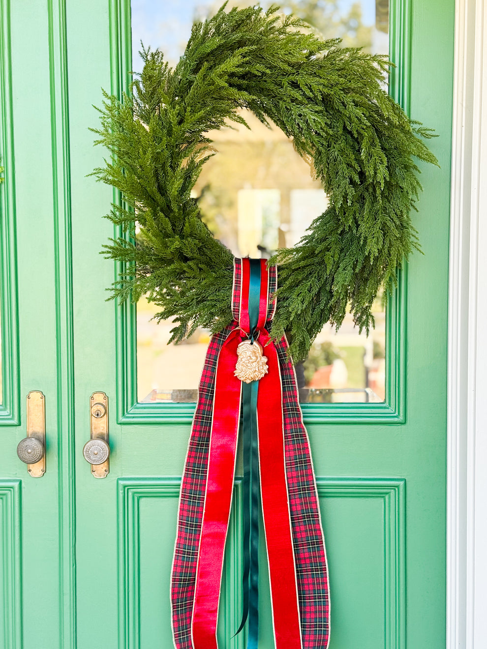 RL Noel Cedar Wreath & Sash – Blanc Box