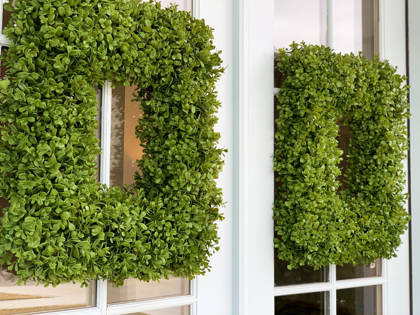 Rectangle Boxwood Wreath – Blanc Box